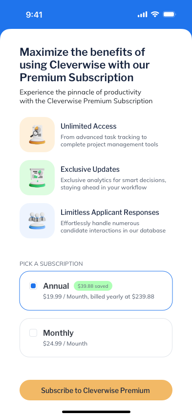 Cleverwise – HR Management App for Figma by merkulove | ThemeForest