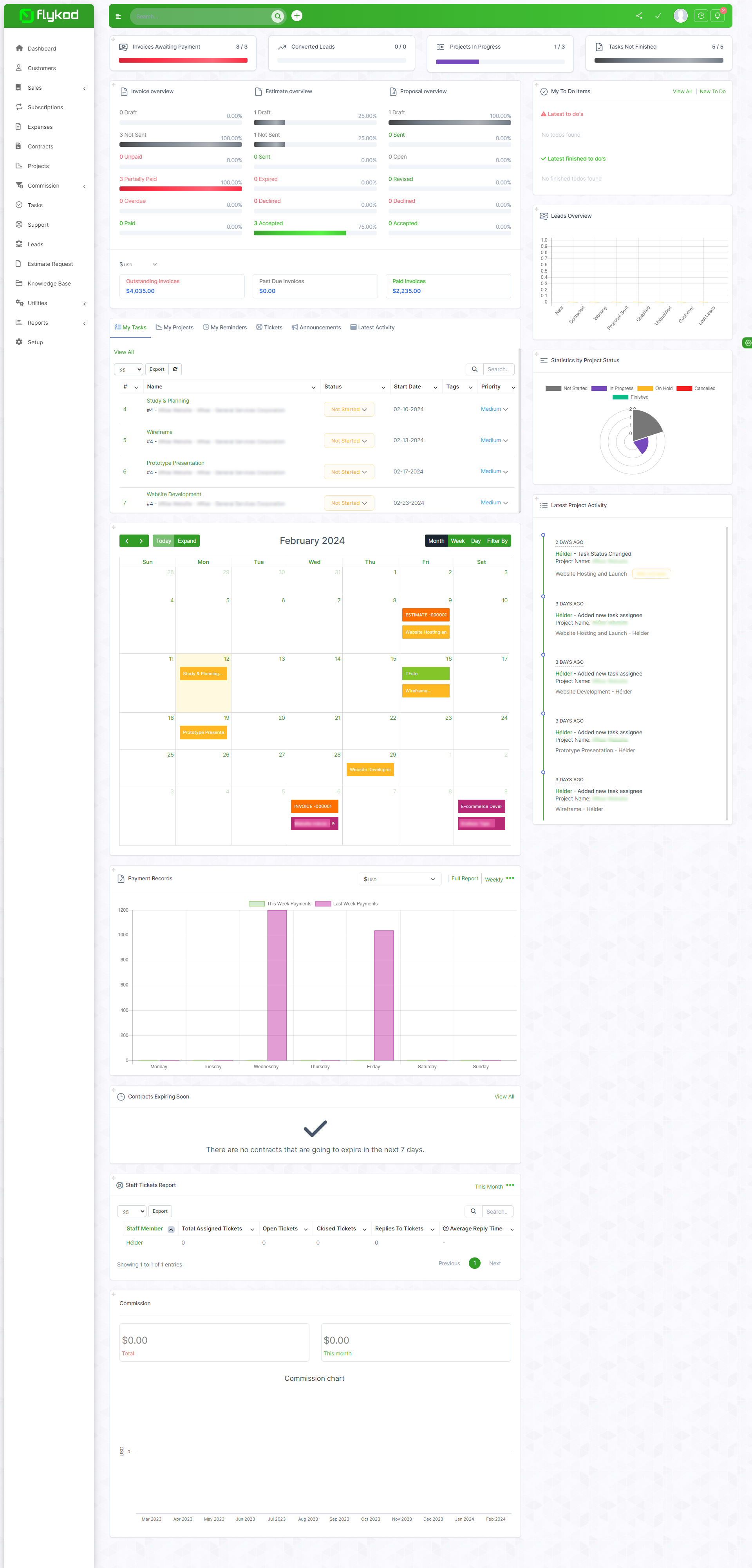 Ultimate Purple Theme - Perfex Theme CRM by DwebDigital | CodeCanyon