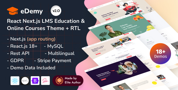 eDemy - React Next.js LMS Education & Online Courses Theme by EnvyTheme