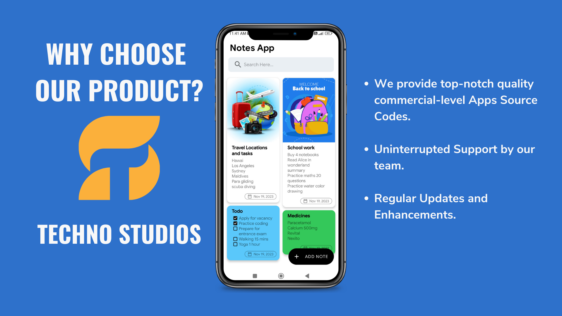 Notes App - All in one Advanced Android Notes App by Zonikoders ...