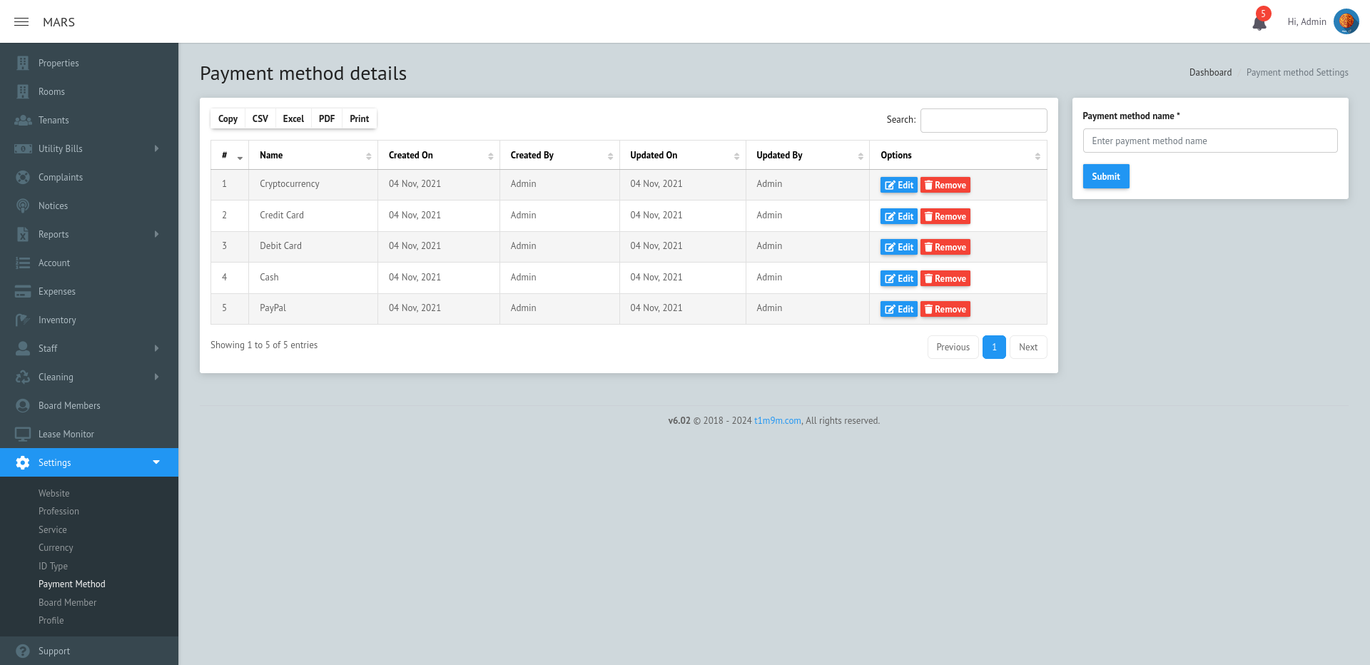 Mars - Room Management System by t1m9m | CodeCanyon