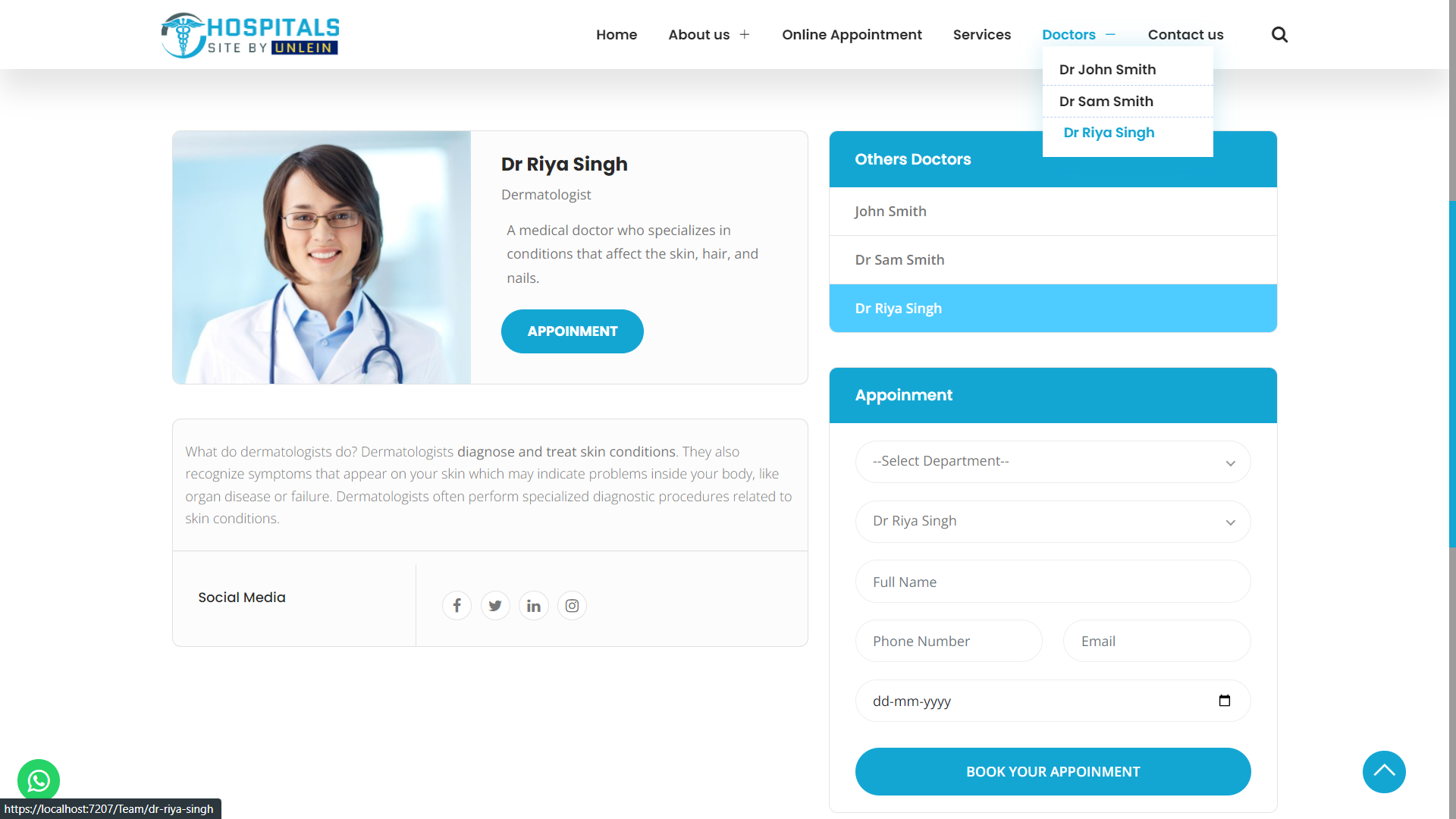 Hospital Website - Online Appointment System and Advanced Admin Panel ...