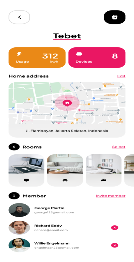 Smart Home App | UI Kit | React Native CLI | Figma FREE | HUIS by ...