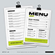 Retro Style Menu, Print Templates | GraphicRiver