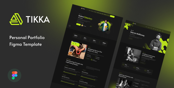 Tikka - Personal Portfolio Figma Template by Mugli | ThemeForest