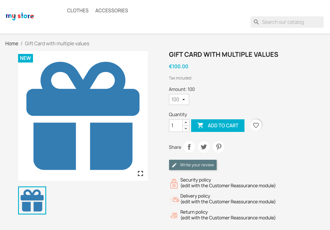 Gift Cards for Prestashop by Inno-mods | CodeCanyon