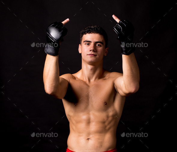 Male model. Kickboxing. Stock Photo by indigolotos | PhotoDune