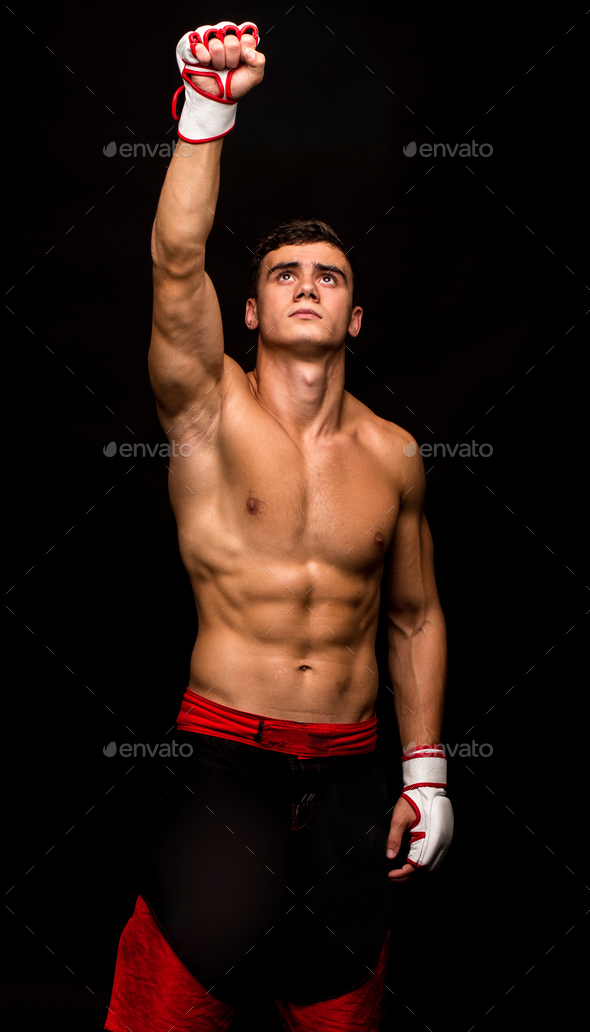 Male model. Kickboxing. Stock Photo by indigolotos | PhotoDune