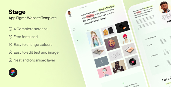 Stage - Personal Portfolio Figma Template by brandexponents | ThemeForest