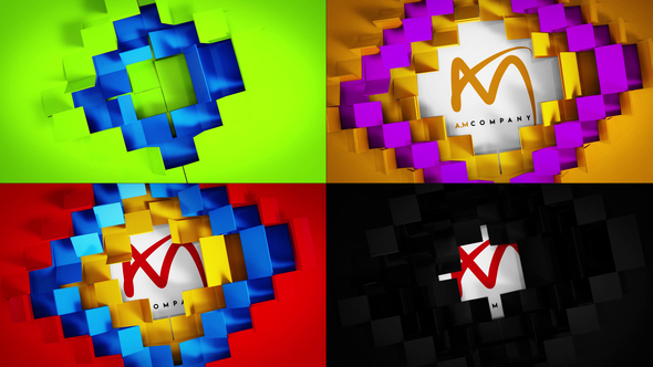 Unfold Cubes Logo Reveal, Premiere Pro Templates | VideoHive