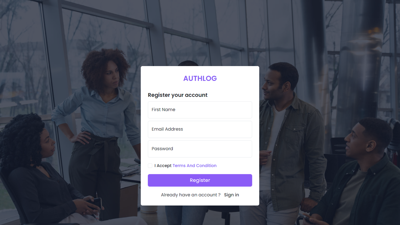Authlog Bootstrap 5 Authentication Page Html Template By Shreethemes