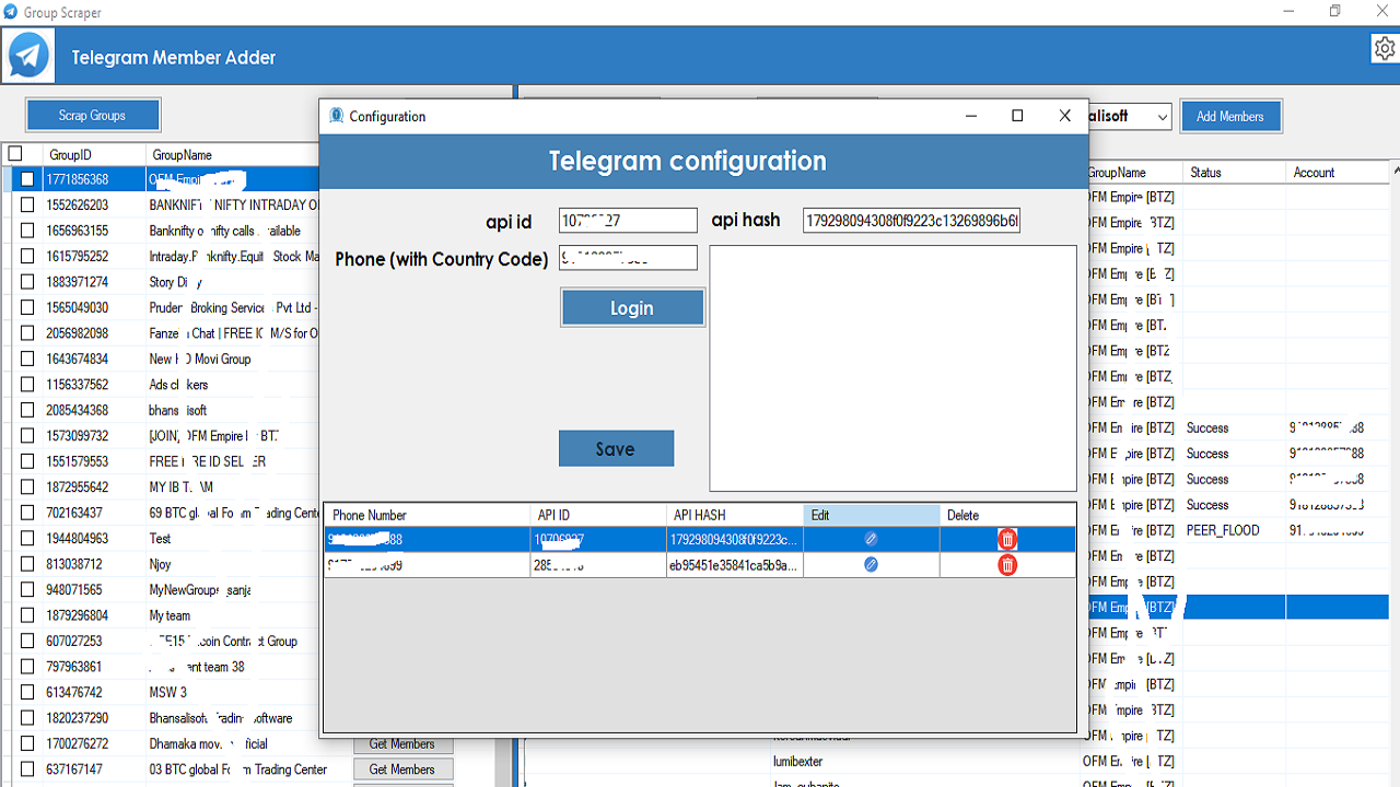 Telegram Channel Scraper and member Adder by bhansalisoft | CodeCanyon