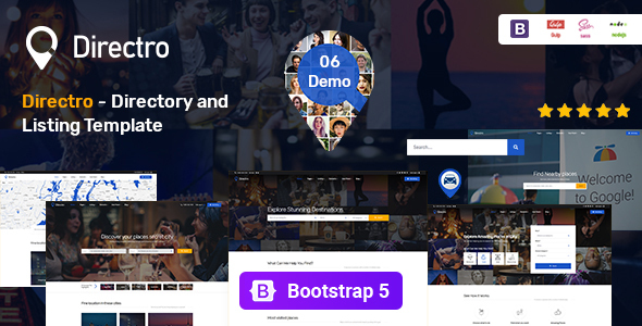 Directro - Directory and Listing HTML5 Template by Potenzaglobalsolutions