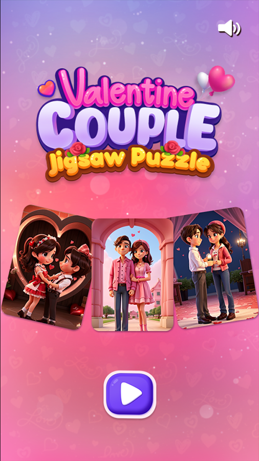Valentine Couple Jigsaw Puzzles [ Construct 3 , HTML5 ] by Fabboxstudios