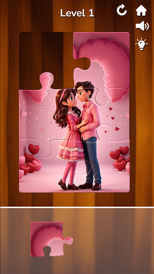 Valentine Couple Jigsaw Puzzles [ Construct 3 , HTML5 ] by Fabboxstudios