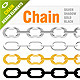 Chain Vector Set, Vectors | GraphicRiver