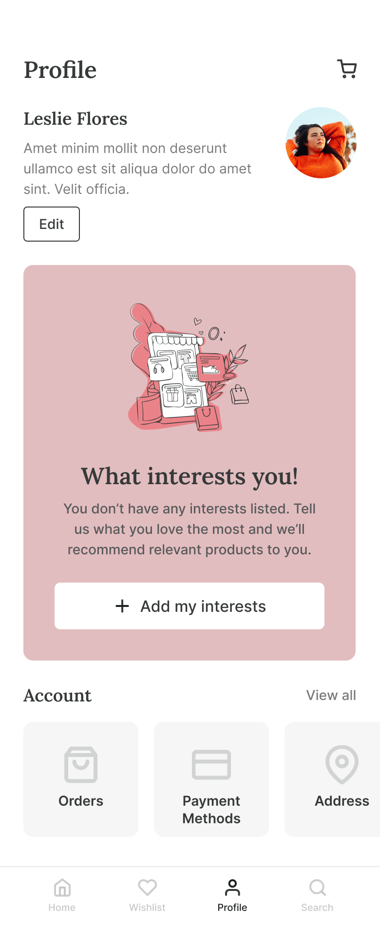 Habitual E-Commerce App UI Kit by Edilson_Matola | CodeCanyon