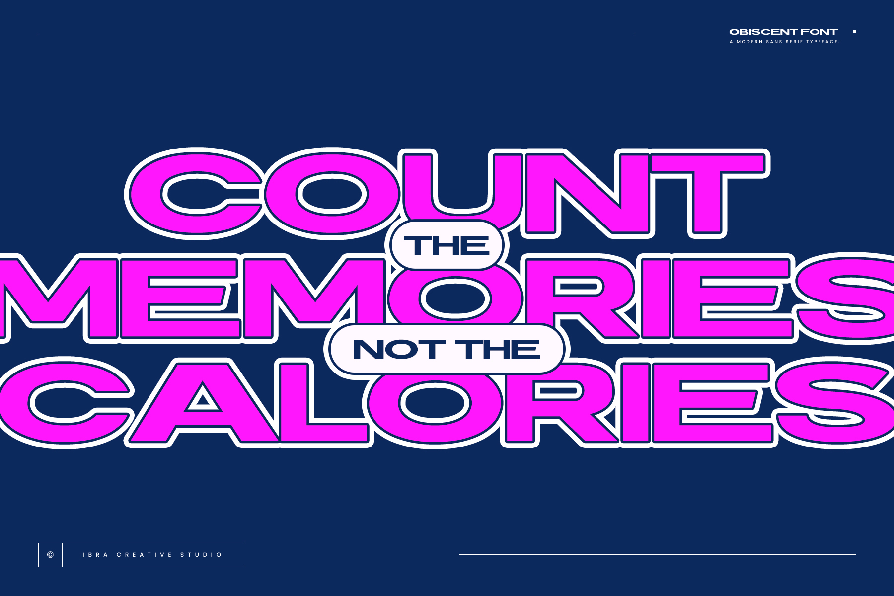 Obiscent - A Modern Sans Serif Typeface, Fonts | GraphicRiver