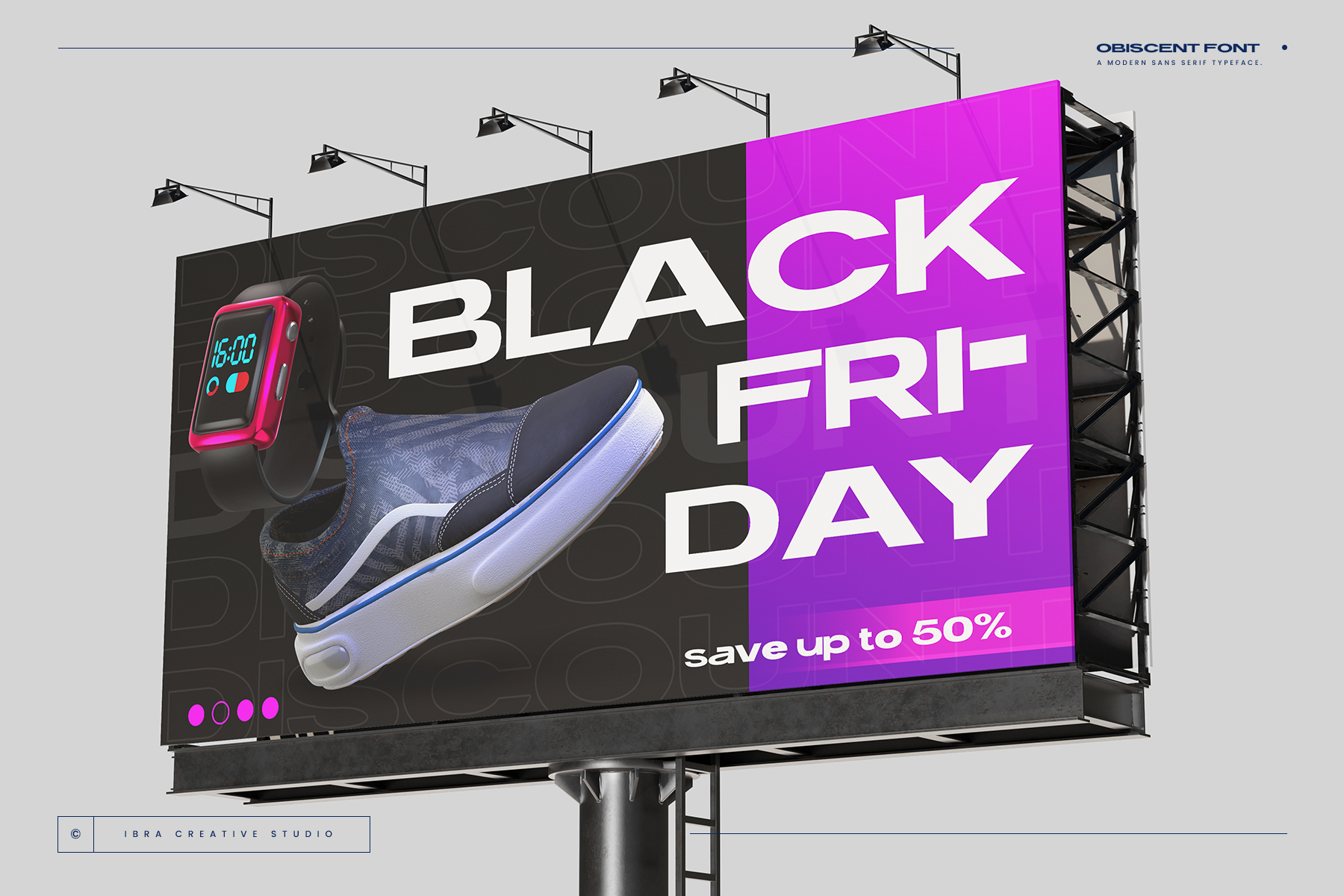 Obiscent - A Modern Sans Serif Typeface, Fonts | GraphicRiver