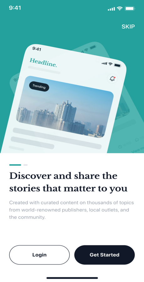 HeadLine App ANDROID + IOS + FIGMA | UI Kit | ReactNative | Online News ...