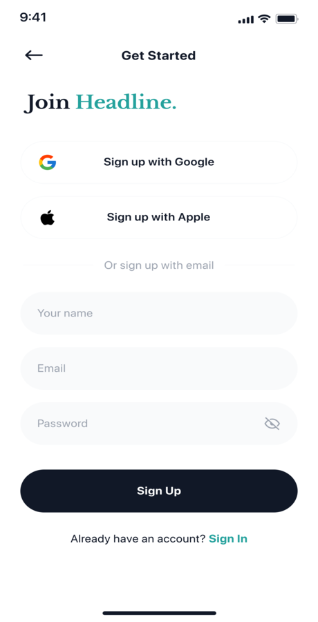 HeadLine App ANDROID + IOS + FIGMA | UI Kit | ReactNative | Online News ...