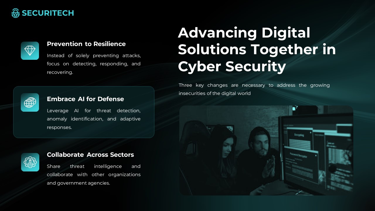 Securitech - Cyber Security Keynote Presentation Template, Presentation ...