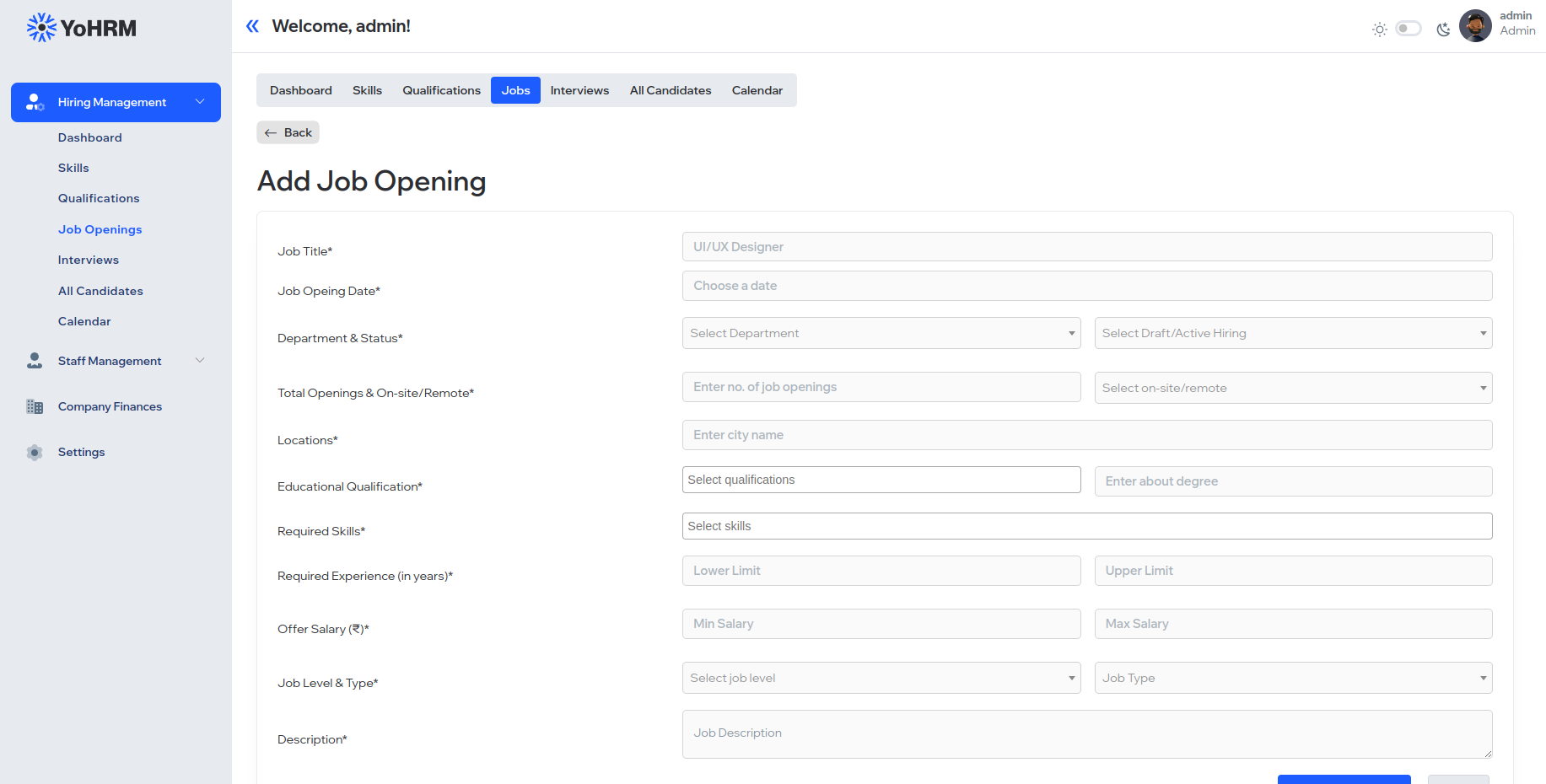 YoHRM - HR Management Application For Employees, Hiring and Finance ...