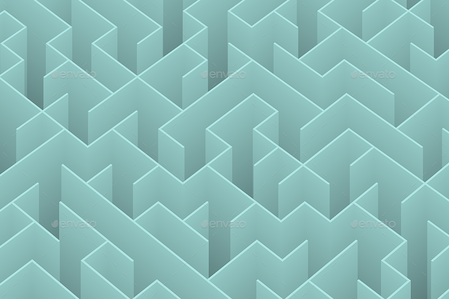 Isometric Maze Vector Backgrounds, Graphics | GraphicRiver