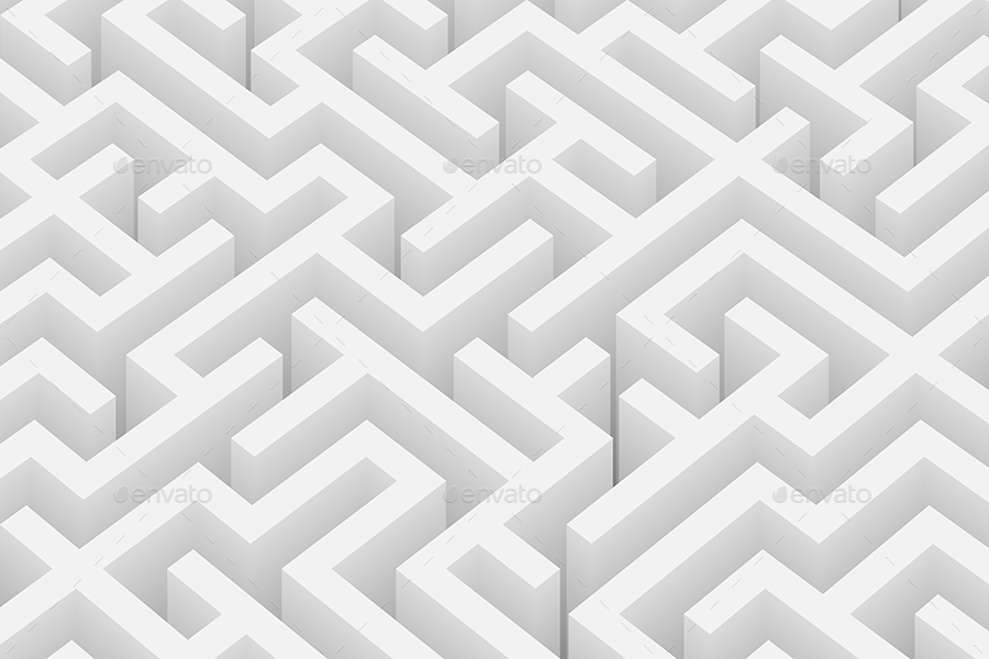 Isometric Maze Vector Backgrounds, Graphics | GraphicRiver