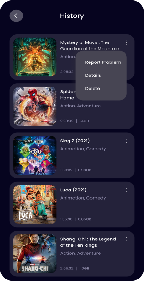 Movie Streaming App ANDROID + IOS + FIGMA + XD + SKETCH | UI Kit | ReactNative CLI by FlutterVision