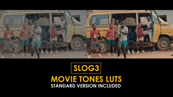 Slog3 Movie Tones and Standard LUTs, DaVinci Resolve Templates | VideoHive
