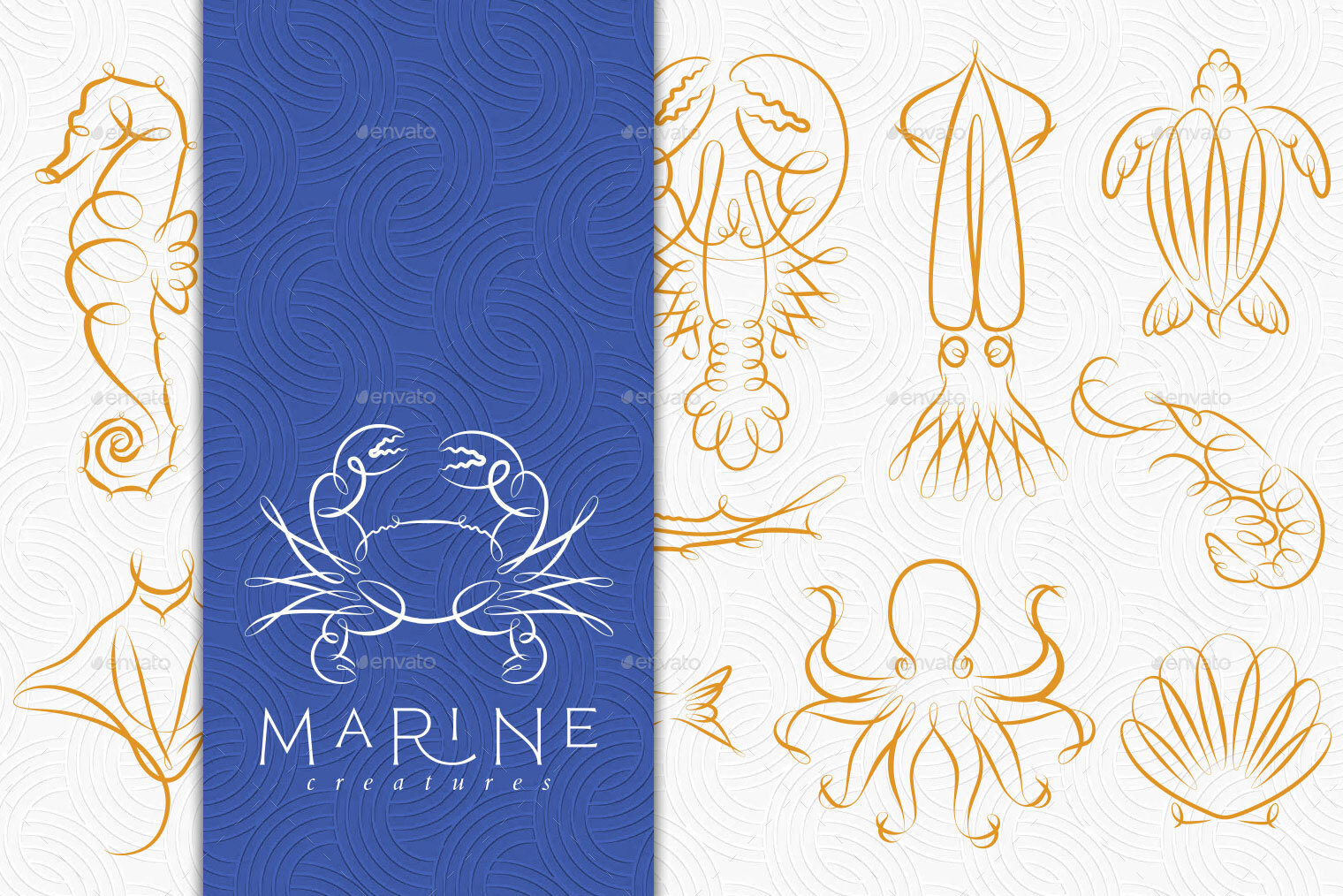 Marine Creatures, Vectors | GraphicRiver