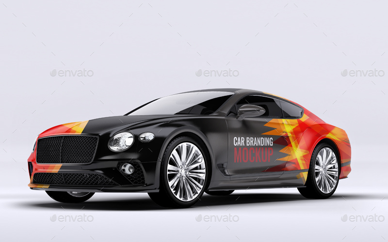 Bentley Continental Car Mock-Up, Graphics | GraphicRiver