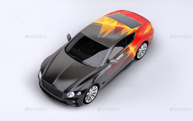 Bentley Continental Car Mock-Up, Graphics | GraphicRiver