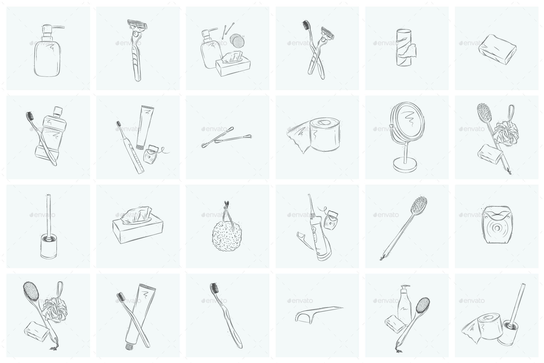 Hygiene Elements, Vectors | GraphicRiver