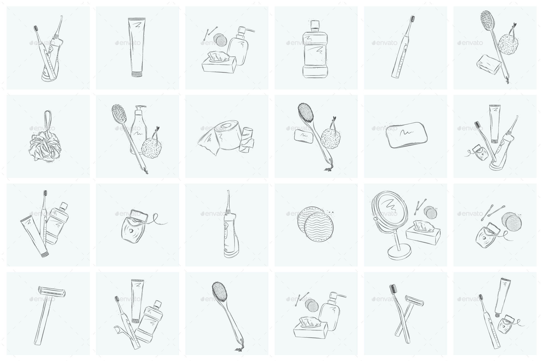 Hygiene Elements, Vectors | GraphicRiver