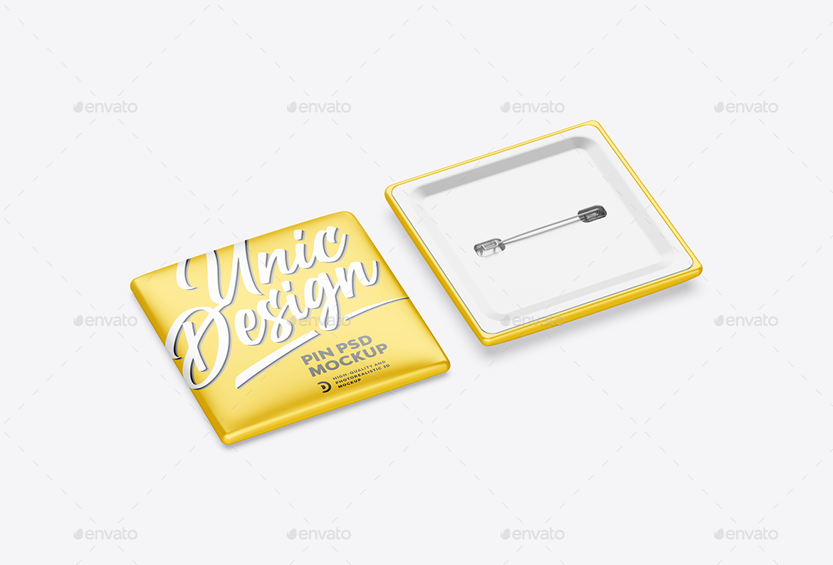 Pin Mockup, Graphics | GraphicRiver