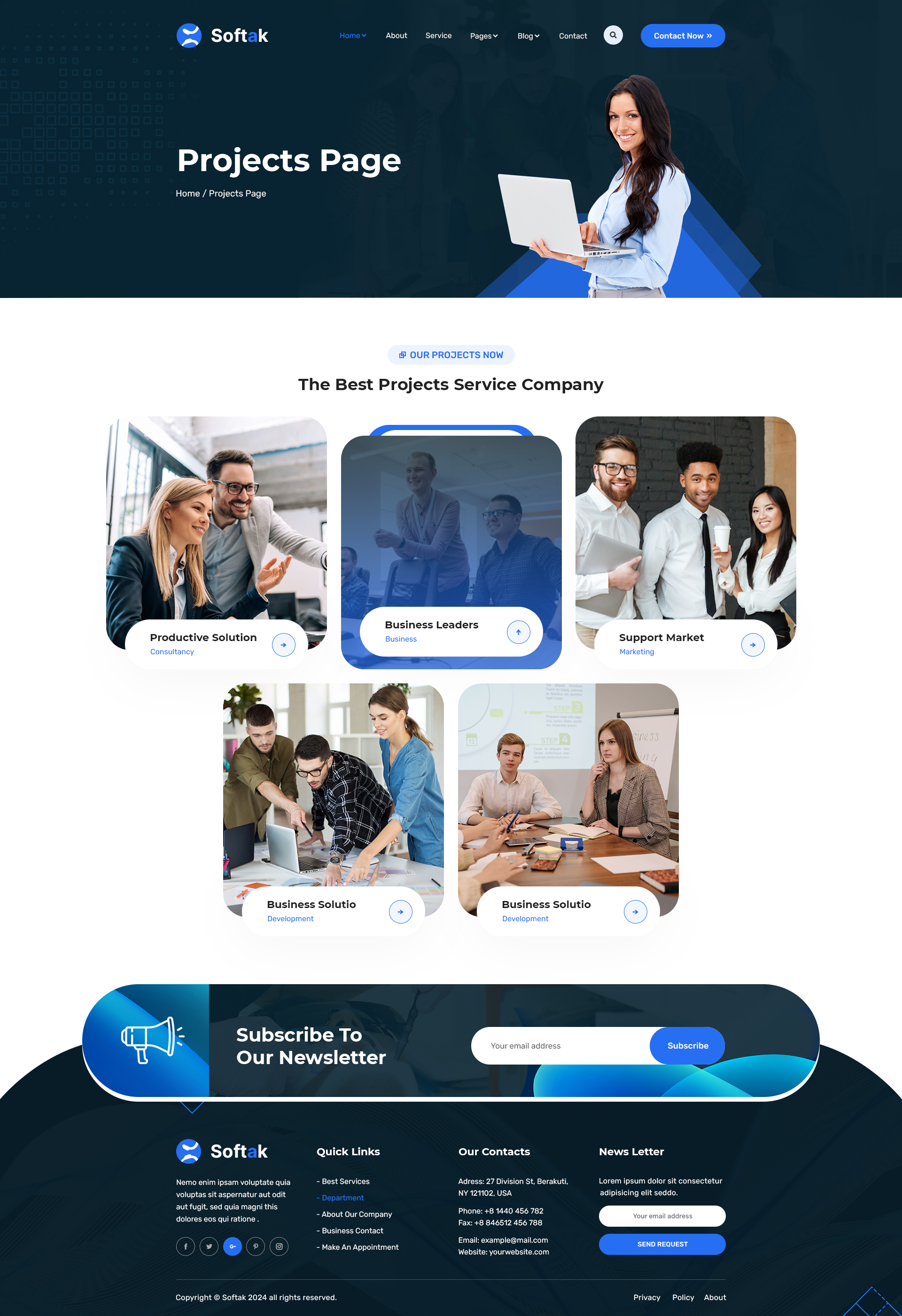 Softak - It Solution & Business Figma Template. by Werpax | ThemeForest
