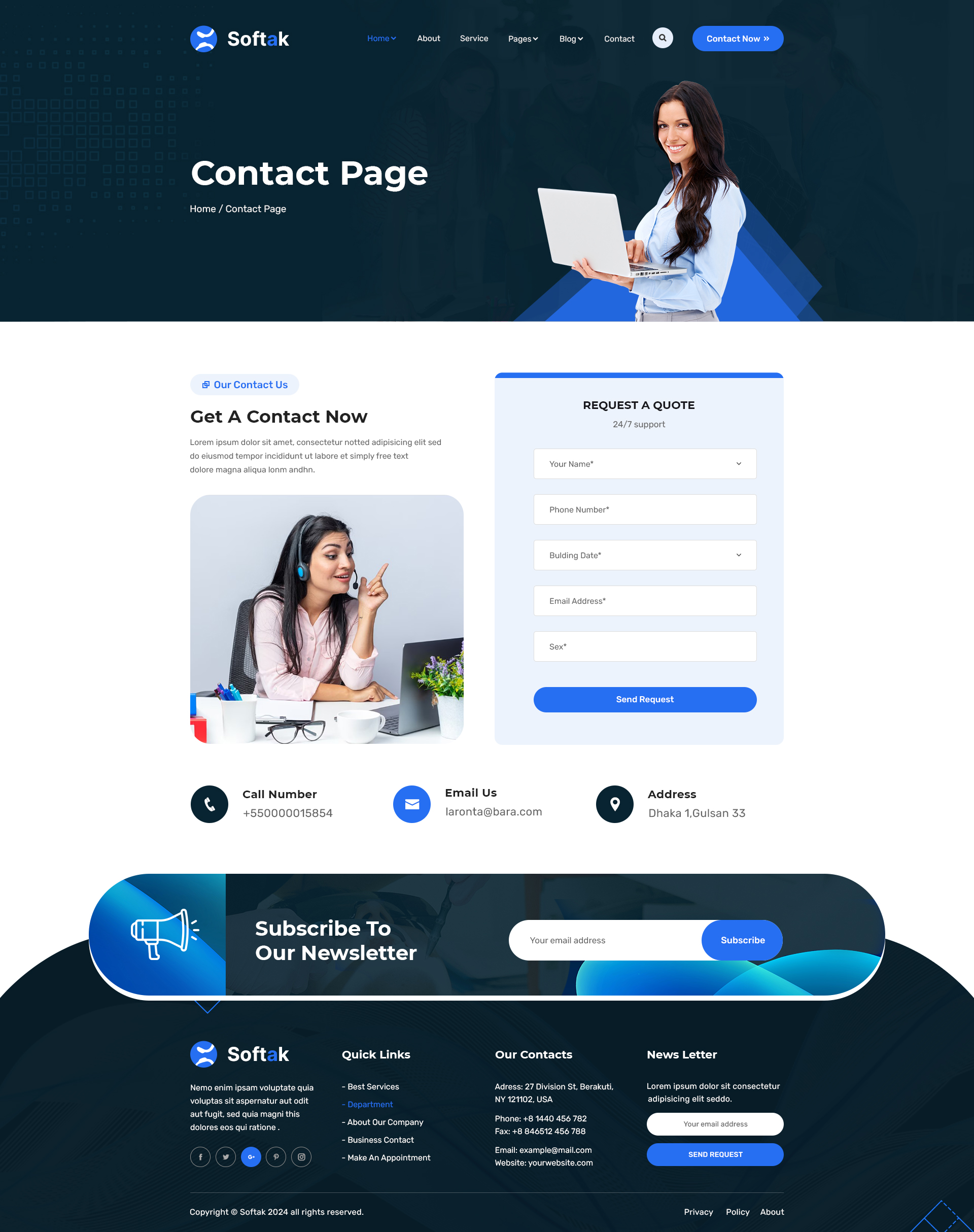 Softak - It Solution & Business Figma Template. by Werpax | ThemeForest