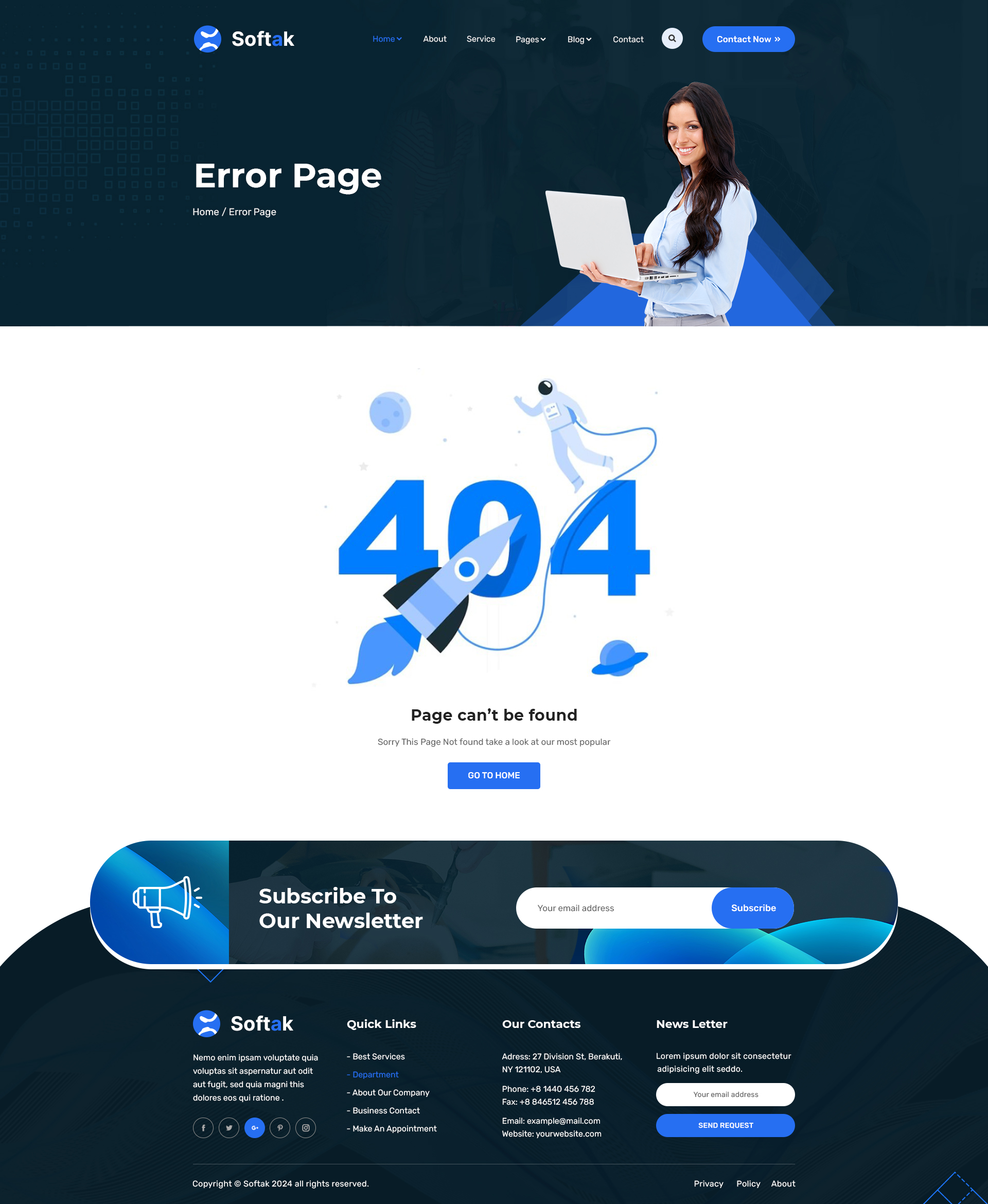 Softak - It Solution & Business Figma Template. by Werpax | ThemeForest