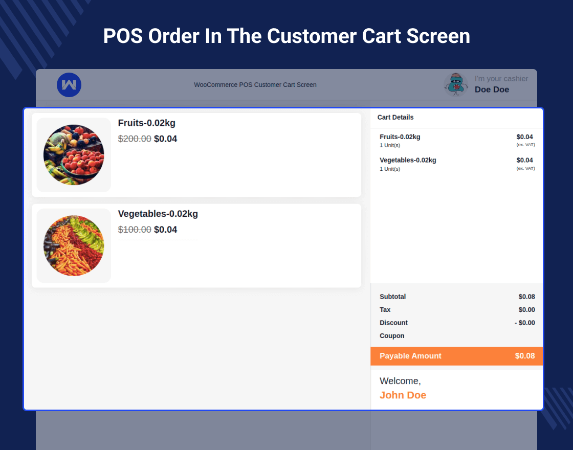 Woocommerce Pos Customer Cart Screen By Webkul Codecanyon