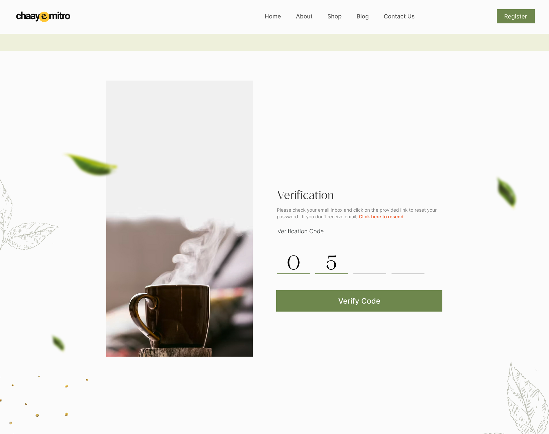 The Chaay E mitro | Tea Website Template Design by WordPress-Studio