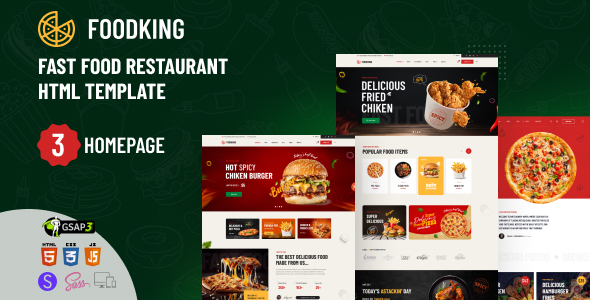 Foodking - Fast Food Restaurant HTML Template by modinatheme | ThemeForest