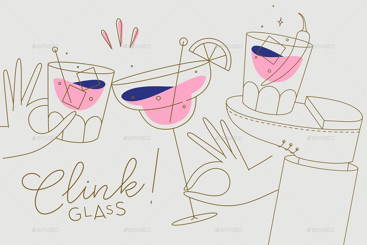 Clink Glass Collection, Vectors | GraphicRiver