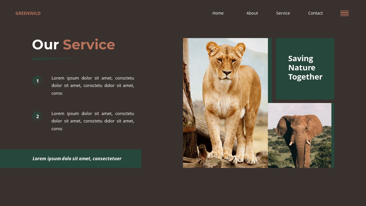 Greenwild - Animal Powerpoint Templates, Presentation Templates ...
