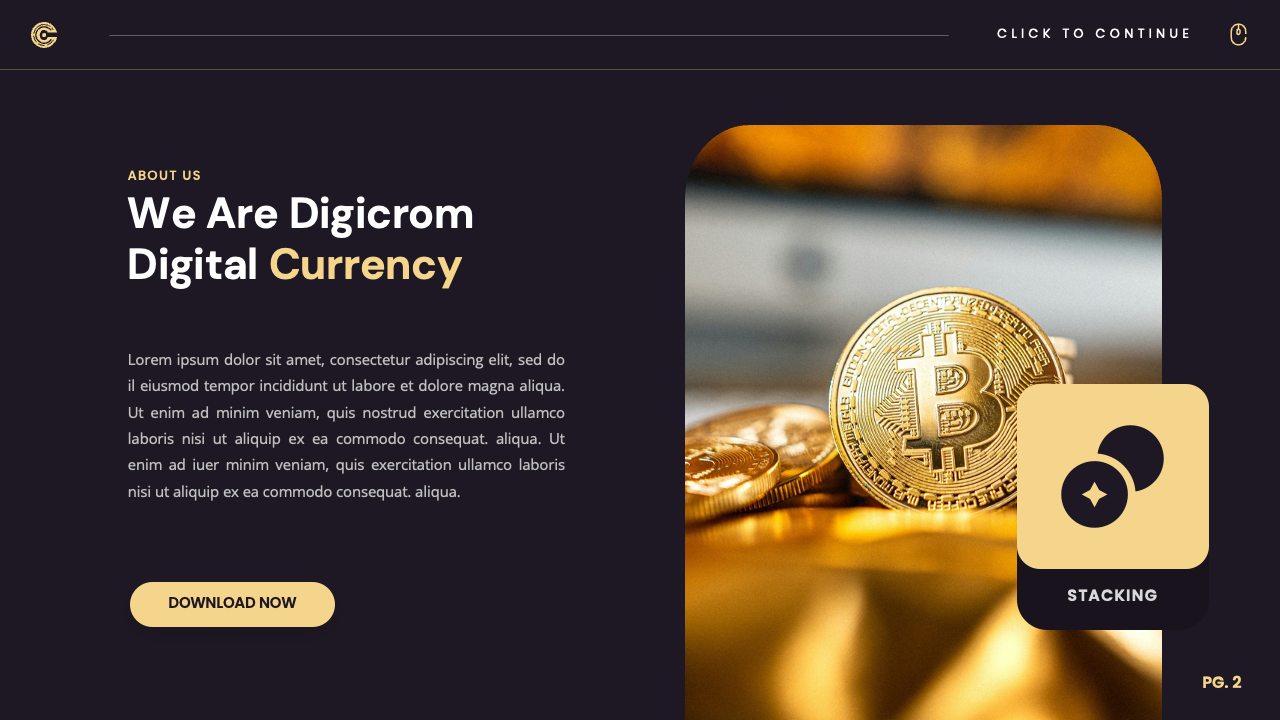 Digicrom - Crypto Currency PowerPoint Template, Presentation Templates