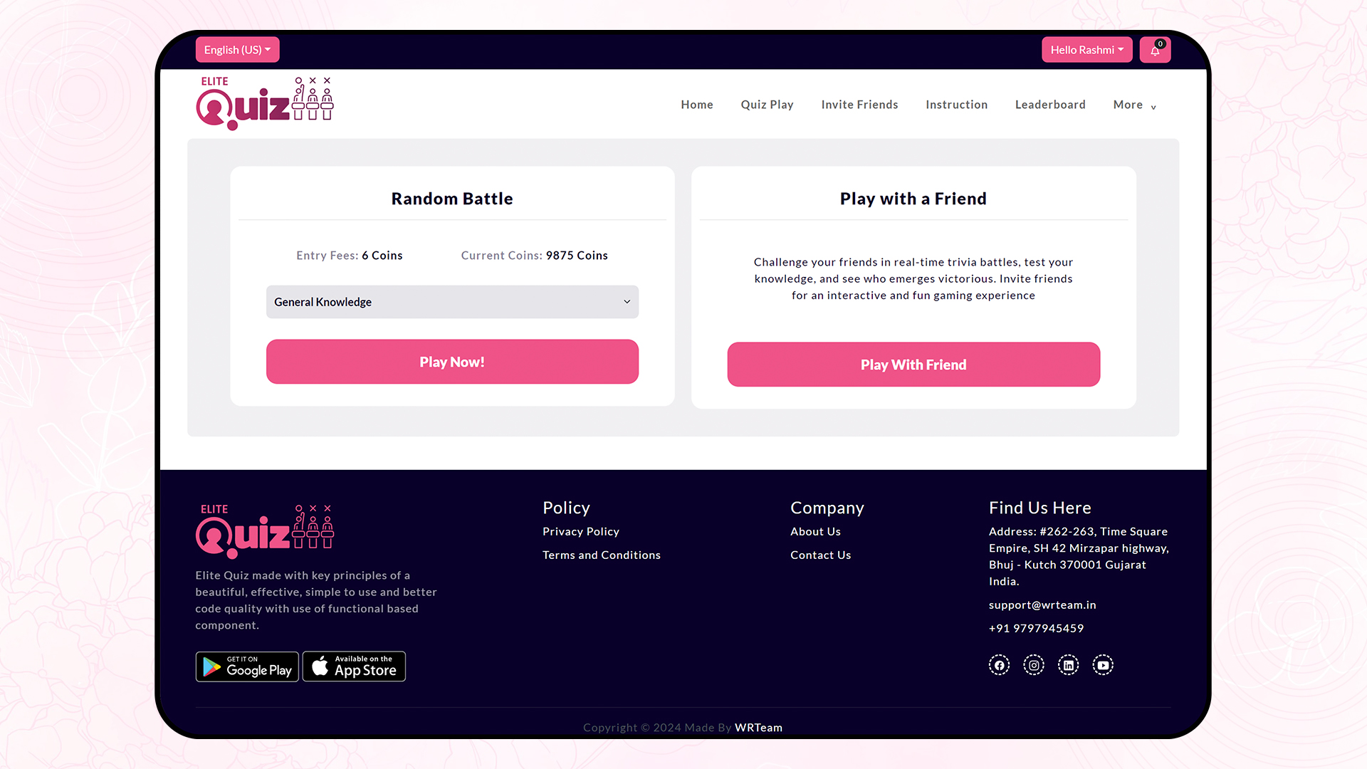 Elite Quiz - Trivia Quiz | Quiz Game - Web Version by WRTeam | CodeCanyon