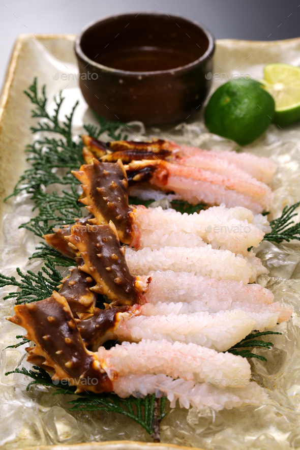 Japanese red king crab sashimi. Stock Photo by motghnit | PhotoDune