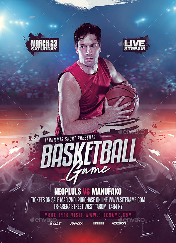 Basketball Flyer Template, Print Templates | GraphicRiver
