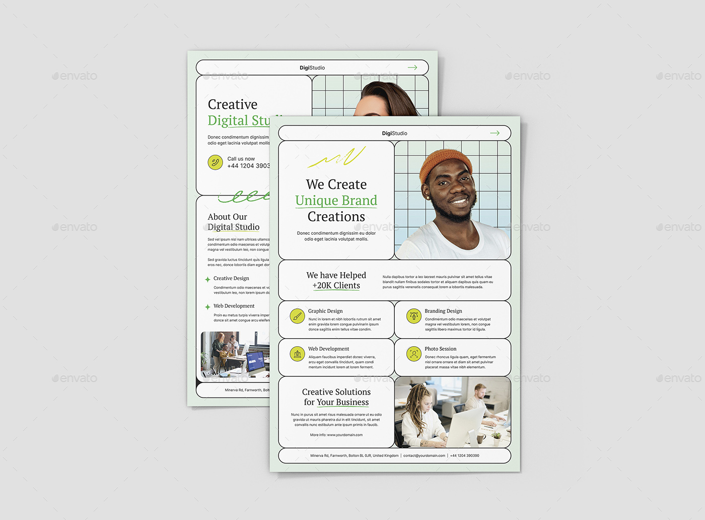 Digital Studio Flyer Template, Print Templates | GraphicRiver